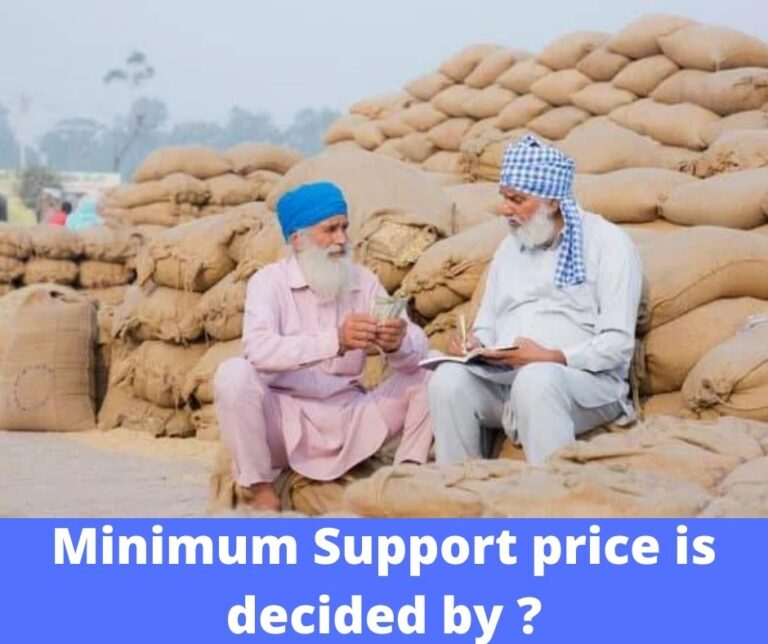 Minimum support price is decided by | Agriedu4u